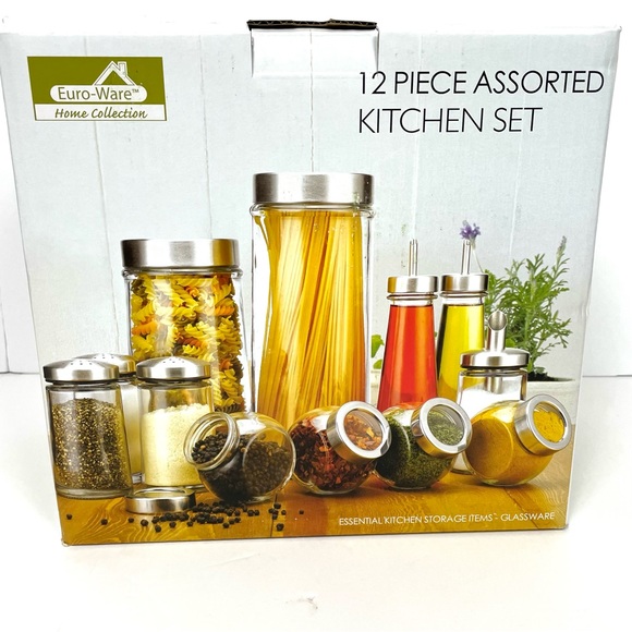 Kitchen | 12 Piece Glass Kitchen Storage Set | Poshmark